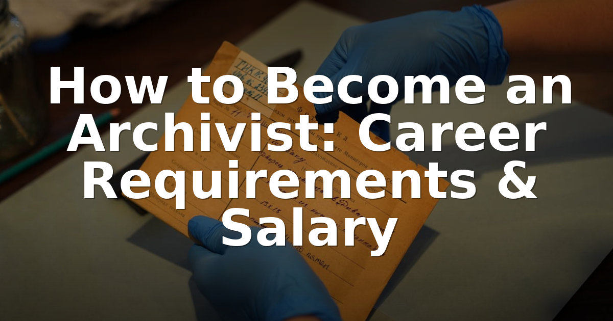 How to Become an Archivist: Requirements & Salary (2026)