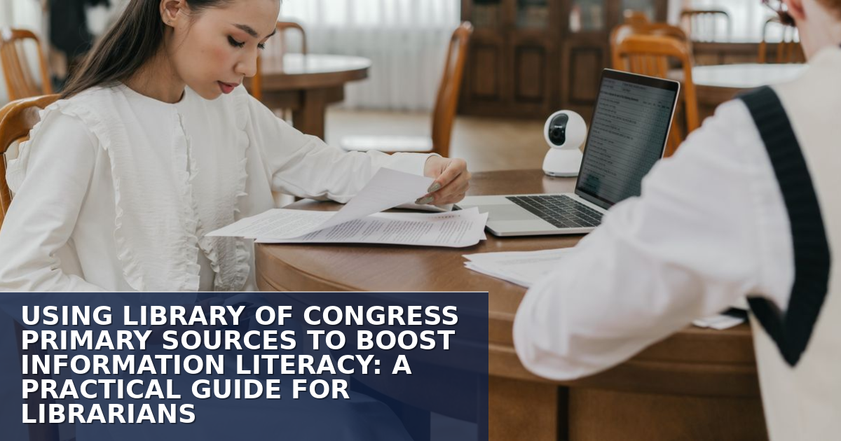 Library of Congress Primary Sources: A Librarian's Guide